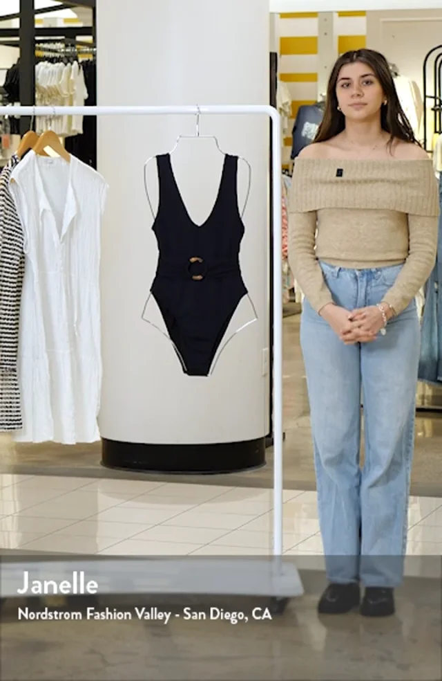 MONTCE Kim Belted Rib One-Piece Swimsuit | Nordstrom MONTCE Kim Belted Rib One-Piece Swimsuit | Nordstrom