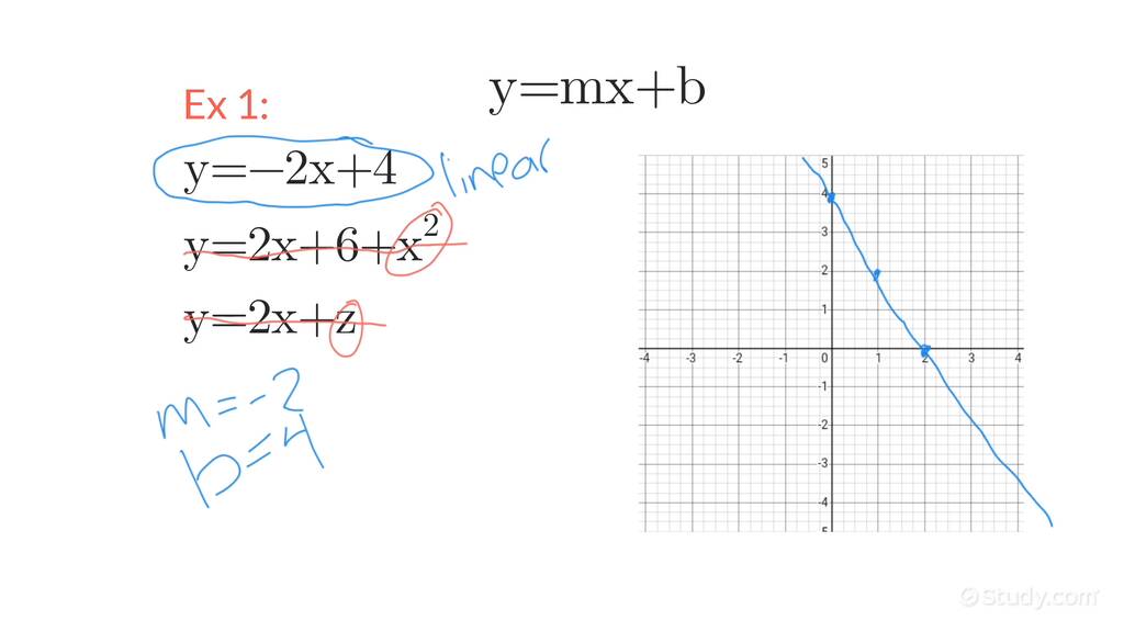 Identifying Basic Linear Equations | Algebra | Study.com Identifying Basic Linear Equations | Algebra | Study.com