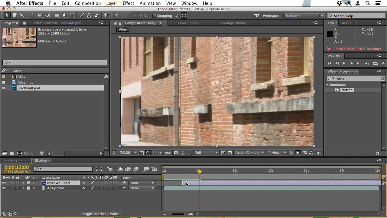 Smoke, Fire and Explosions in Adobe After Effects - Setting Up Explosions