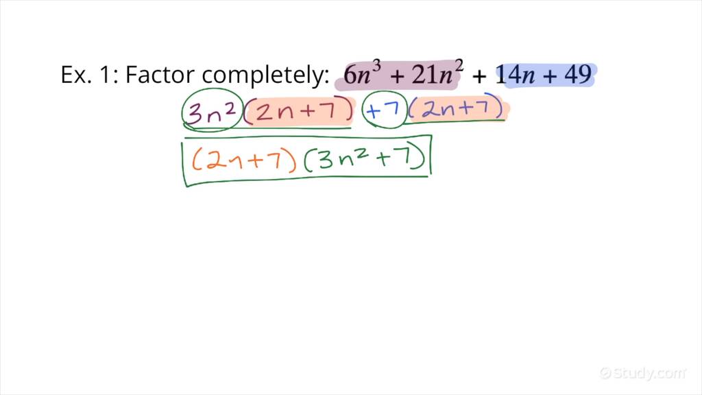 Factoring Out a Binomial from a Polynomial using Greatest Common Factor ...
