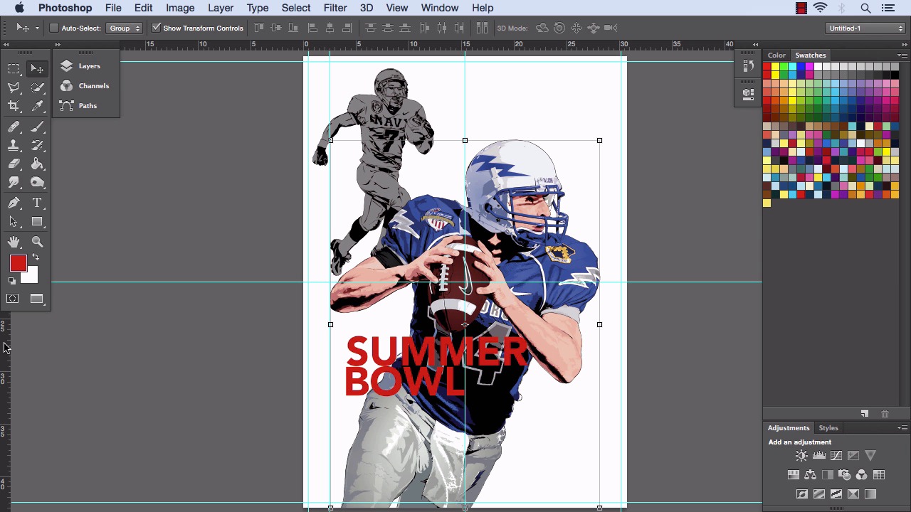 Mastering Sports Illustration & Design - Adding Text to the Design