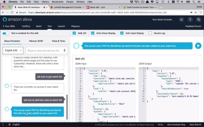 Create Your Own Alexa Skill - End-to-End Testing