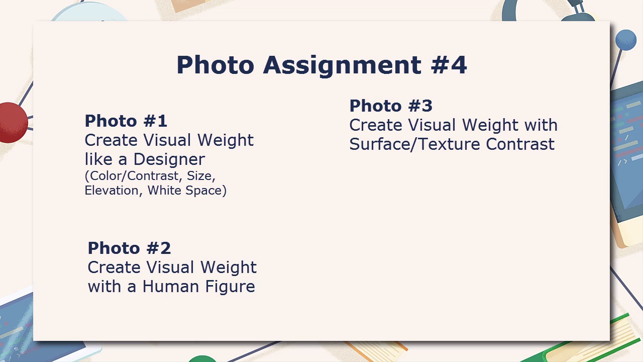 Design Fundamentals for Photographers - Photo Assignment for Visual Weight