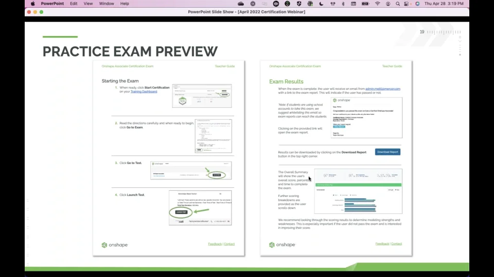 How to Prepare Students for the Certified Onshape Associate Exam
