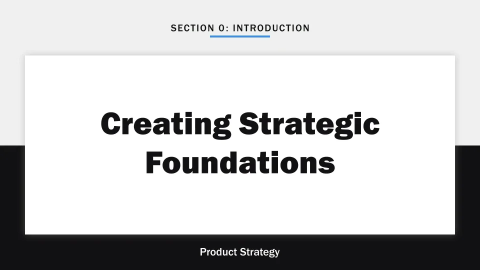 Product Strategy Map - Creating Strategic Foundations - Reforge
