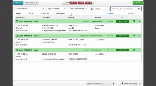 Fetch User Interface - dealerlogix faq