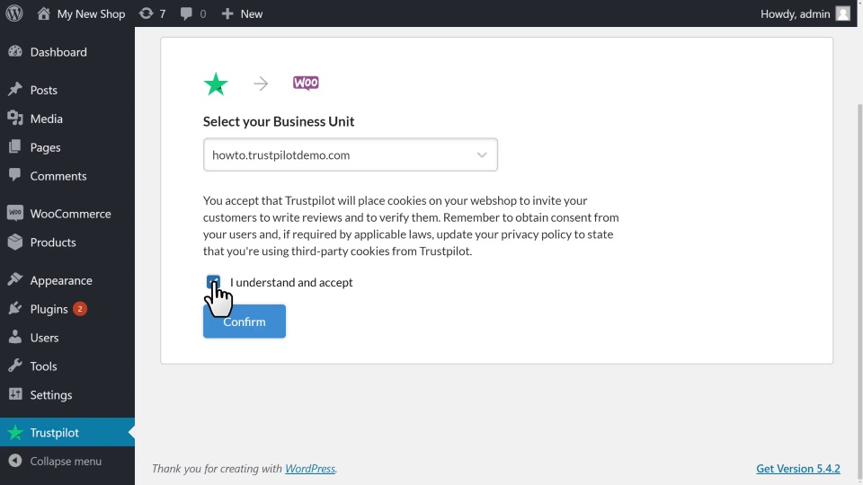 Trustpilot's WooCommerce integration