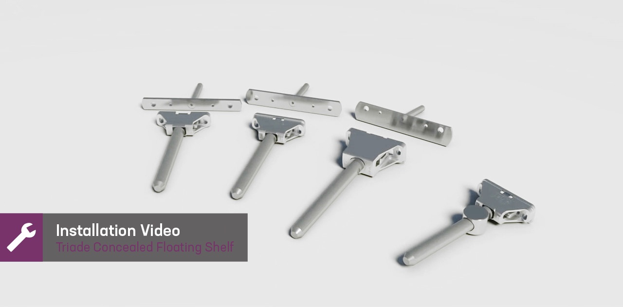 Triade Concealed Shelf Bracket System