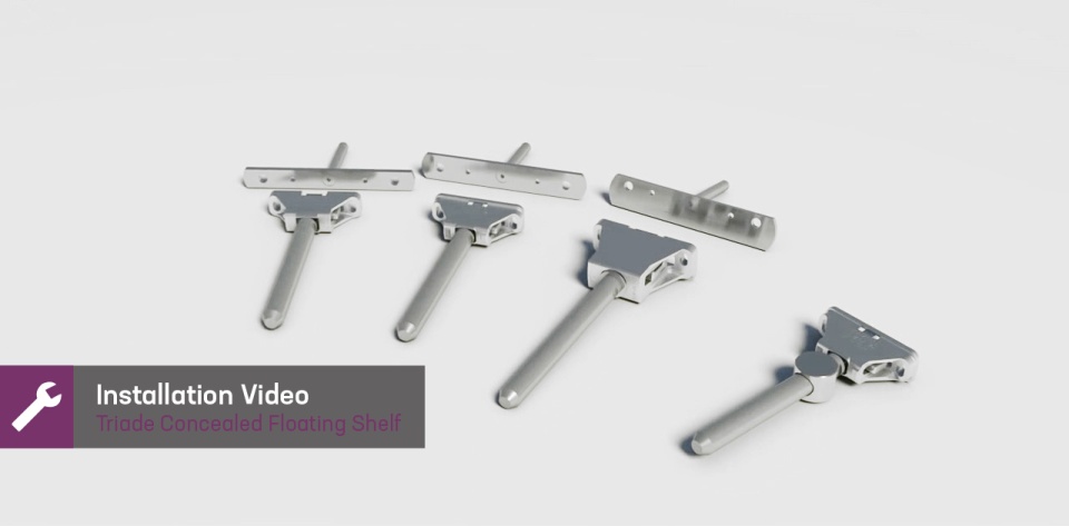 Triade Concealed Shelf Bracket System