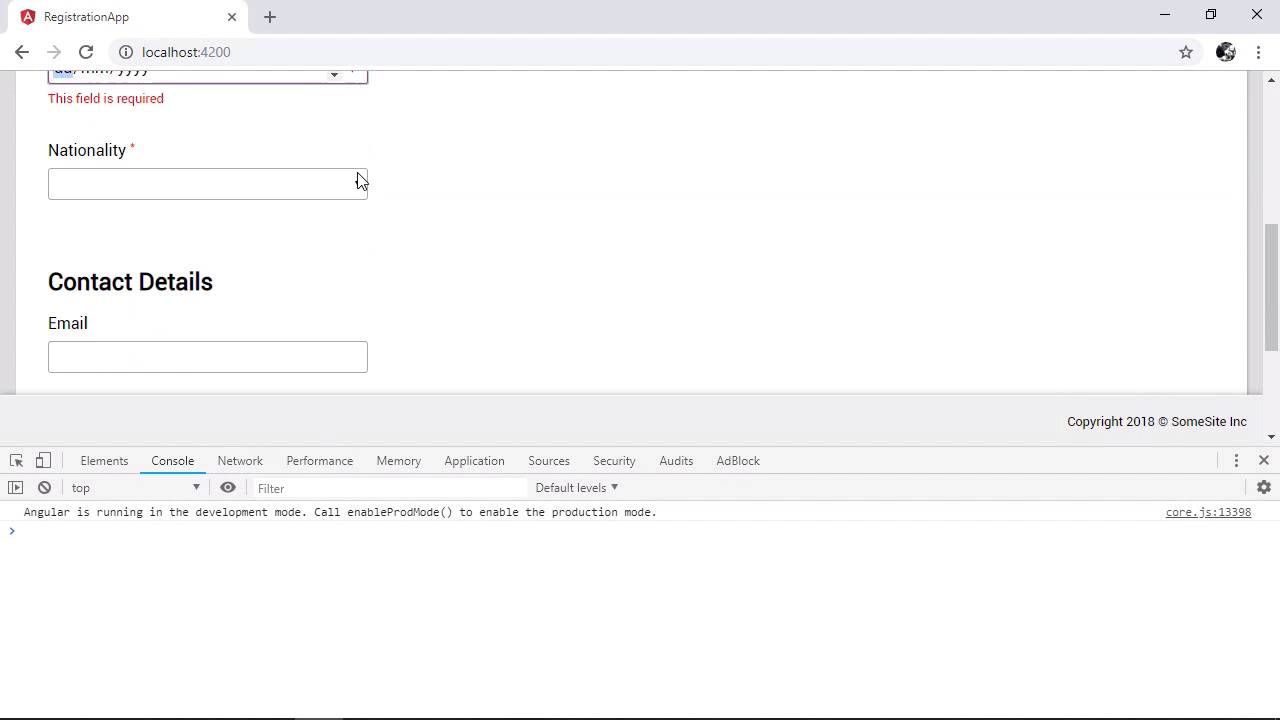Hands-on Angular: Create a Registration Form - Handling Form Submission Hands-on Angular: Create a Registration Form - Handling Form Submission