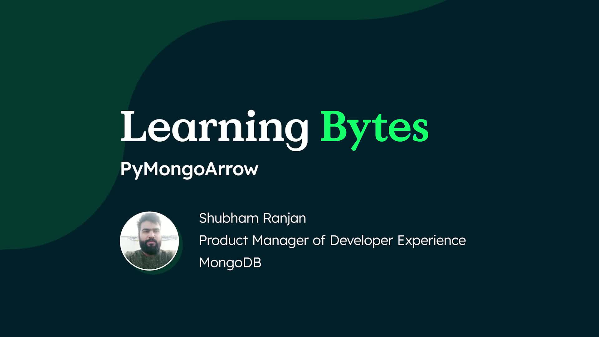 PyMongoArrow - Learn | MongoDB