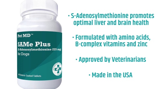 Discontinued - PET MD Same Plus Liver Support Dog Supplement, 30 count ...