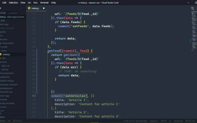 Create a Modern Web App With Node, Express, and Vue.js - Fetching Individual Feeds