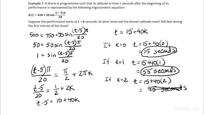 Solving Trigonometric Equations that Model a Real-world Situation ...