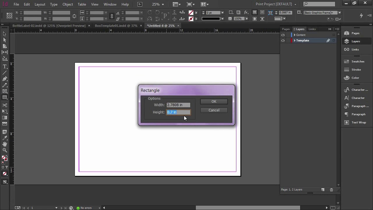 Introduction to Package Design - Create the Box Template