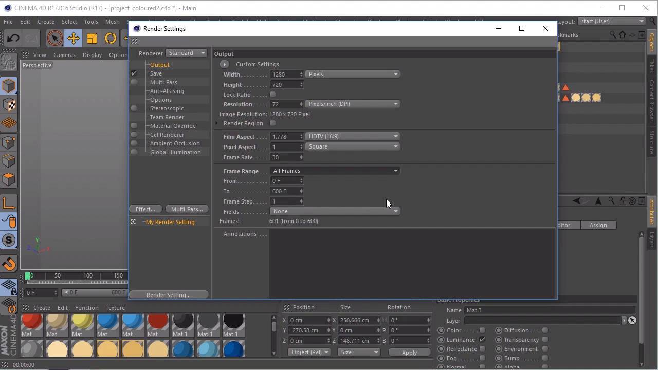 Create Turntable Animations With Cinema 4D - Render the Animation