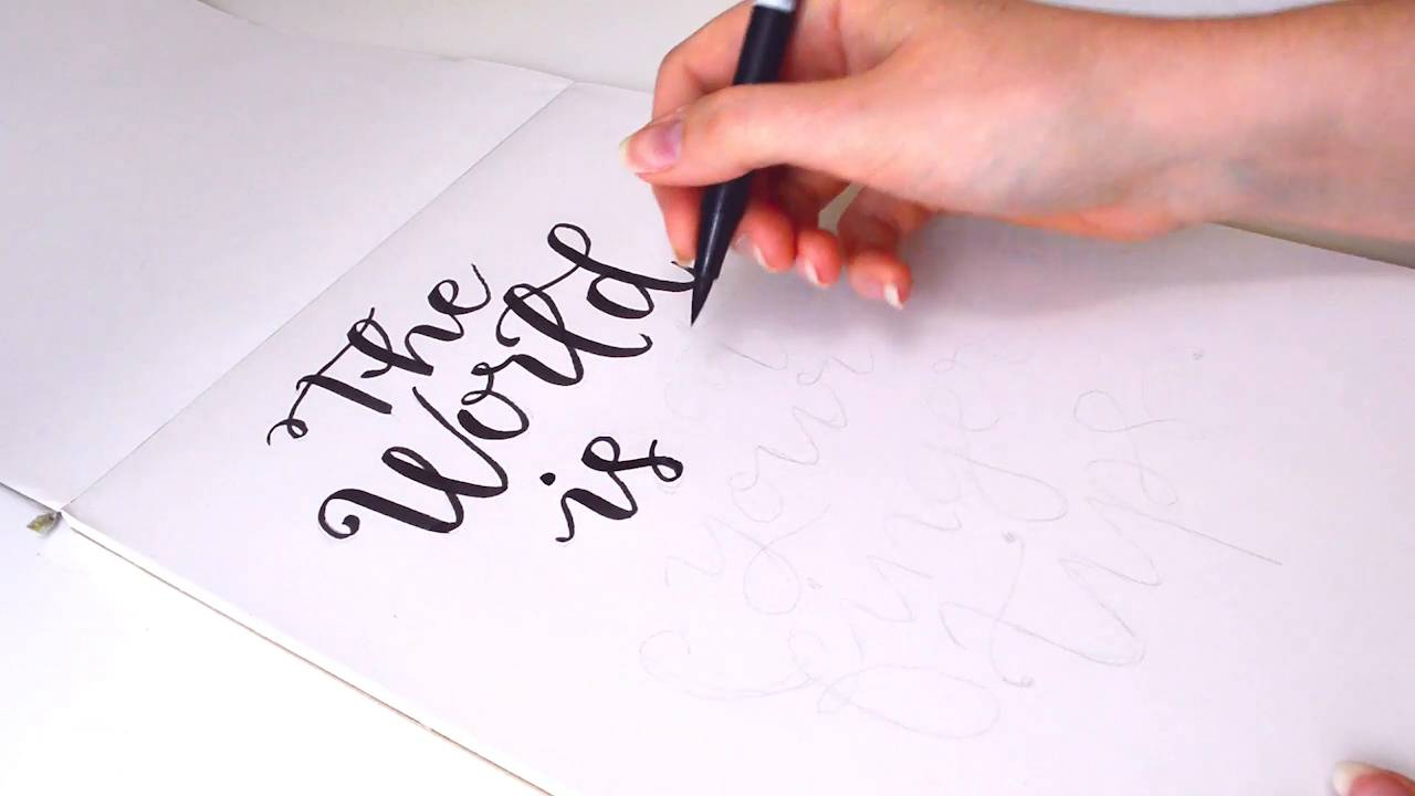 Hand Lettering for Beginners - Inking