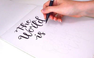 Hand Lettering for Beginners - Inking