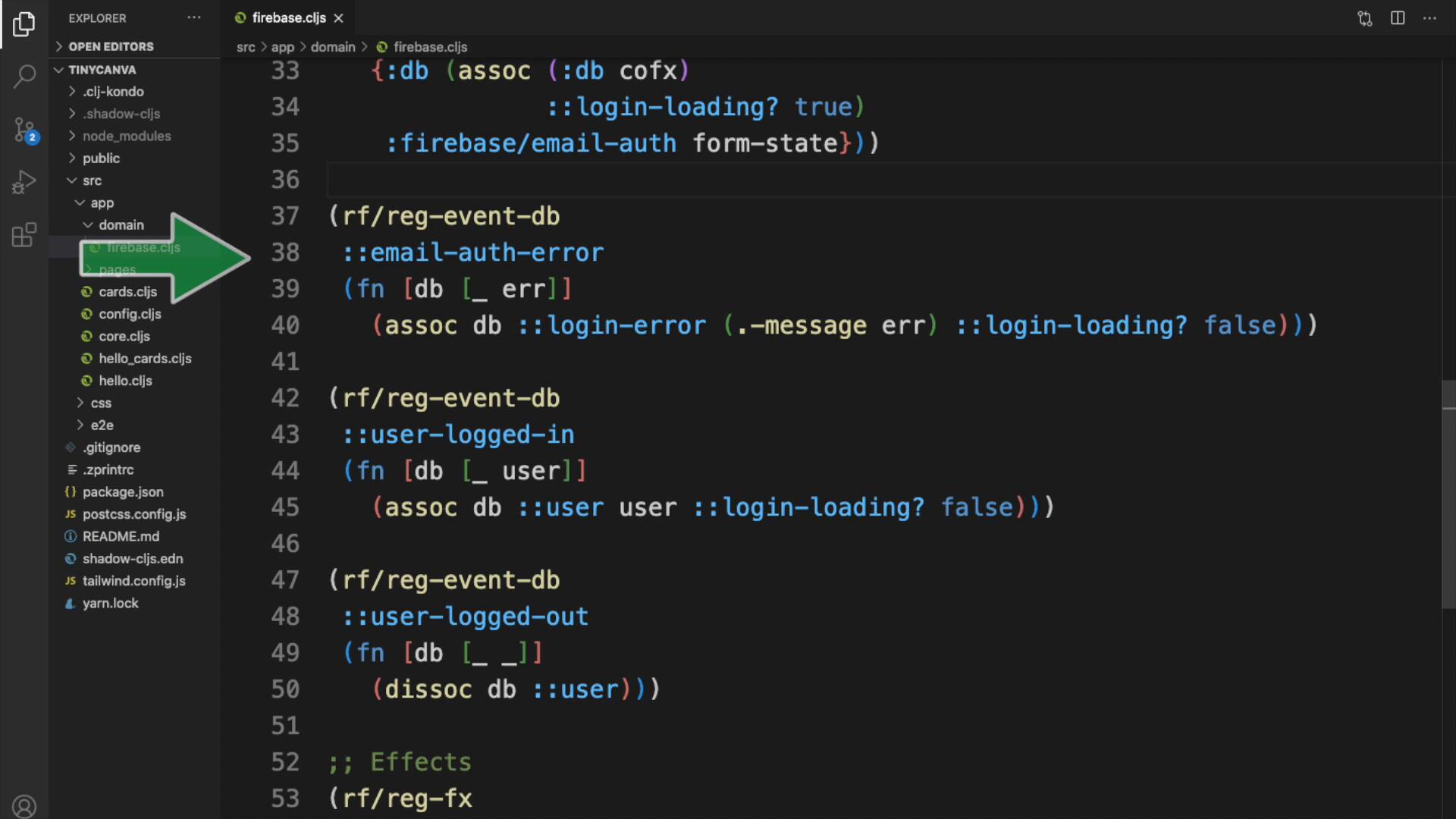 Auth Effects And Firebase Initialization Tinycanva Clojure For React Developers