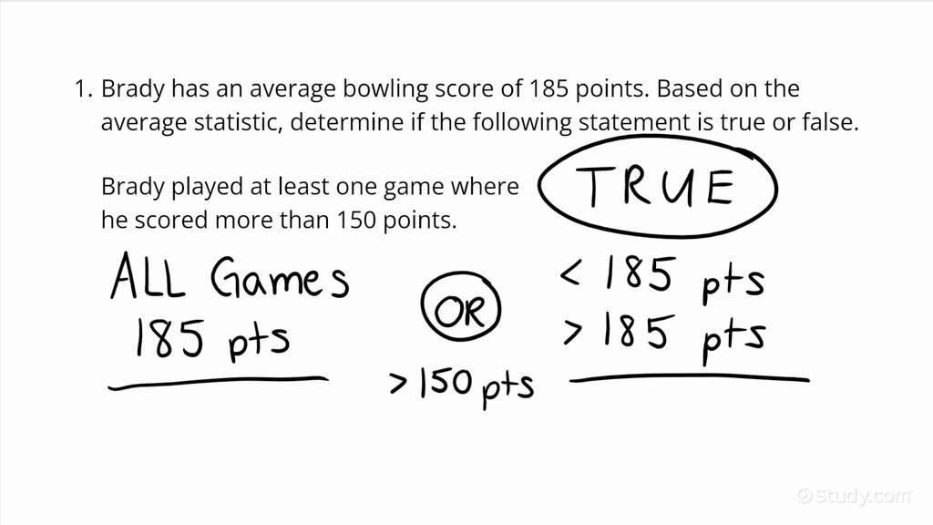 Rejecting Unreasonable Claims Based on Average Statistics | Algebra ...