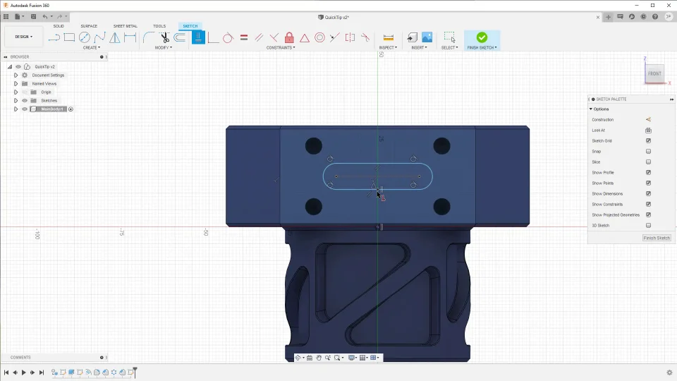 Fusion 360 Help | Advanced part modeling techniques | Quick Tip ...