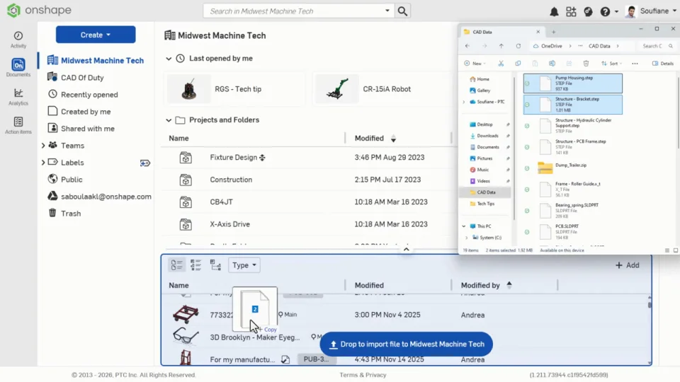 How to Import and Export with Onshape