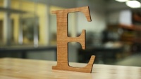 Veneer Hardwood Letter - Alder, Oak, Cherry, Walnut Signs | Woodland ...