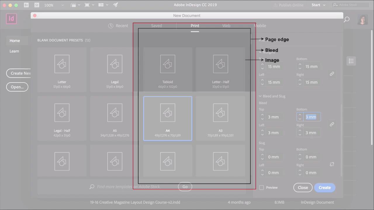 Restaurant Menu Design in Adobe InDesign - Setting Up a Menu Card File
