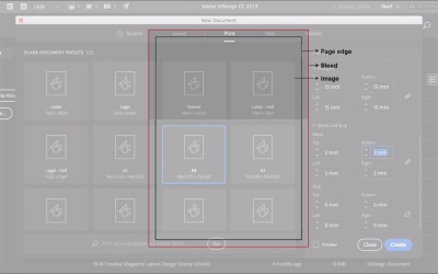 Restaurant Menu Design in Adobe InDesign - Setting Up a Menu Card File