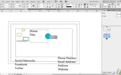 Designing Professional Business Cards - Text Layout Options