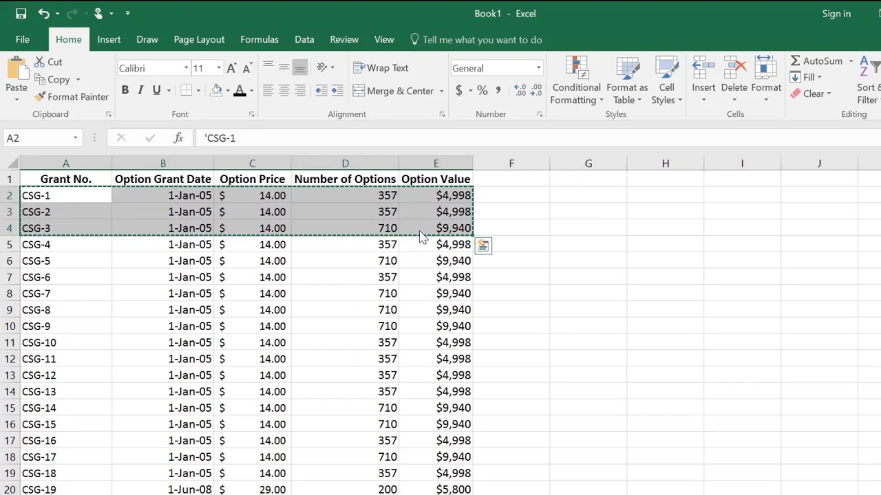 Copying and Moving Data - Excel & Data Analysis
