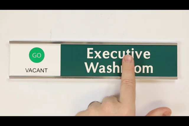 Slider Signs | Sliding Office Door Signs - Custom & Stock