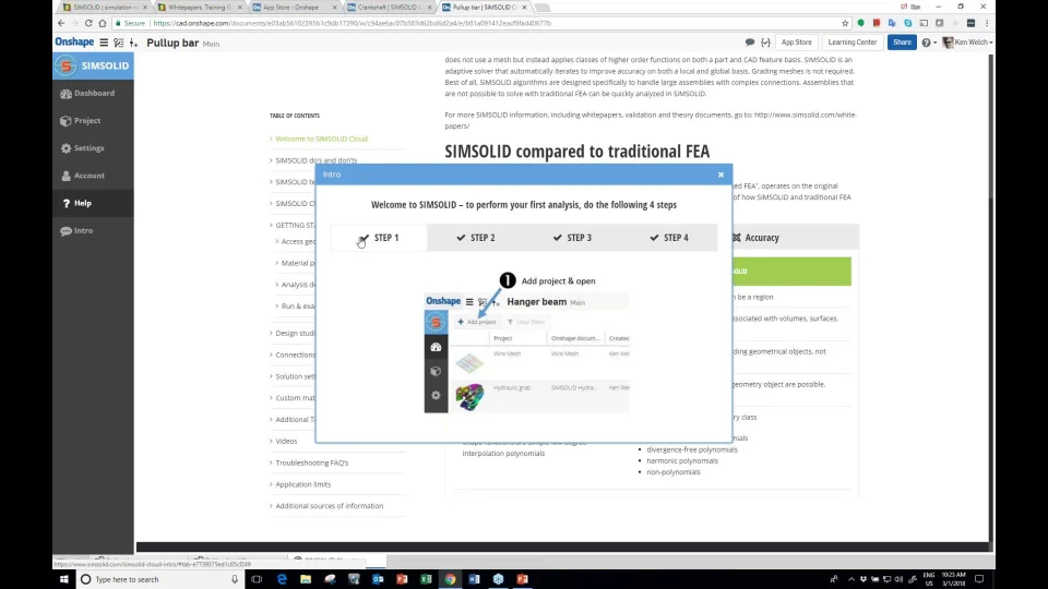 Modern FEA with SIMSOLID and Onshape