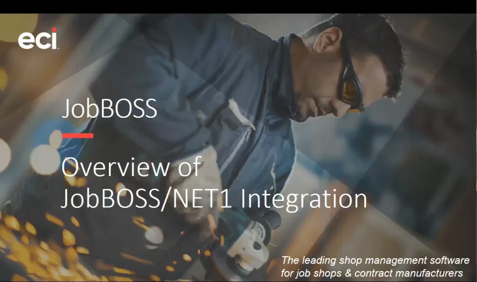 JobBOSS NET1 Integration Video