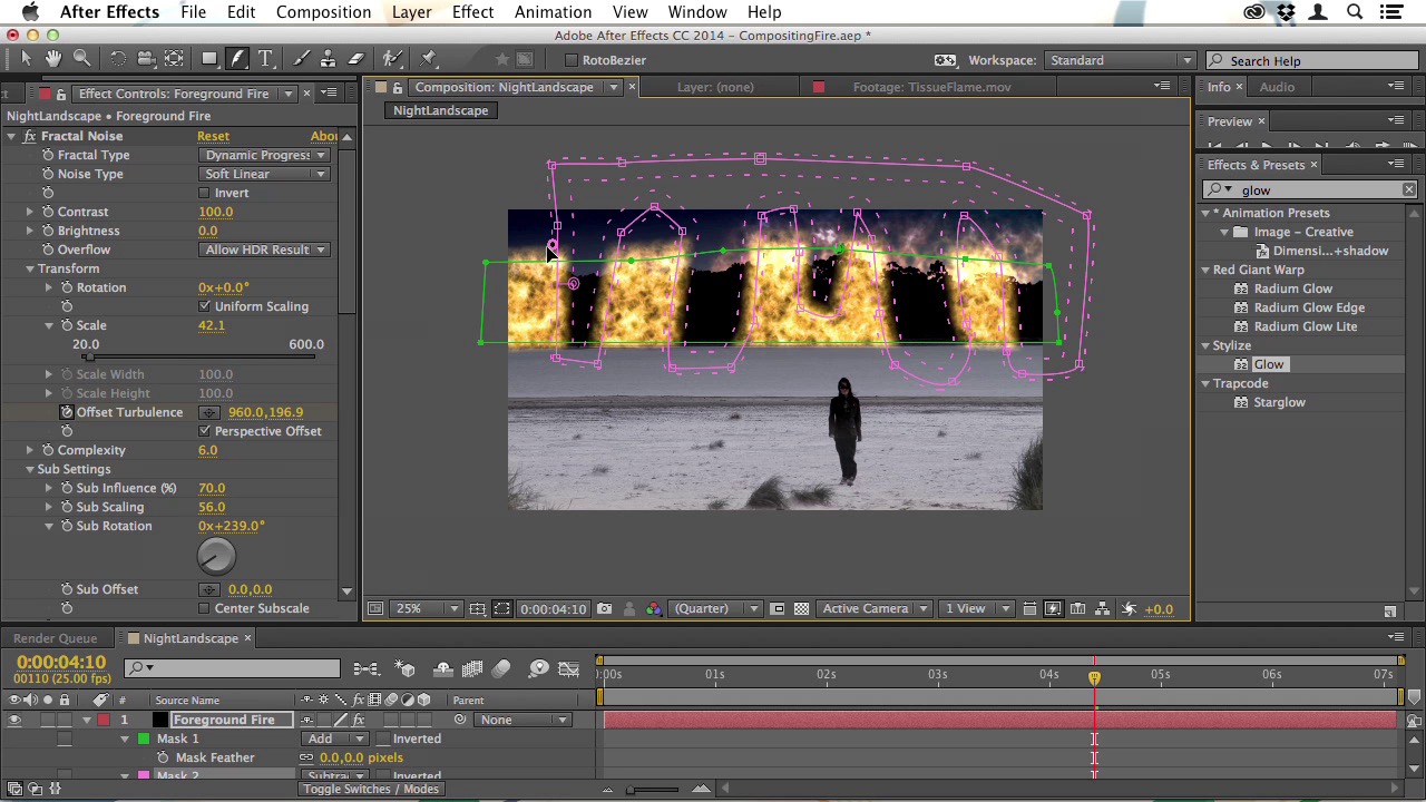 Smoke, Fire and Explosions in Adobe After Effects - Adding Fire to Shots