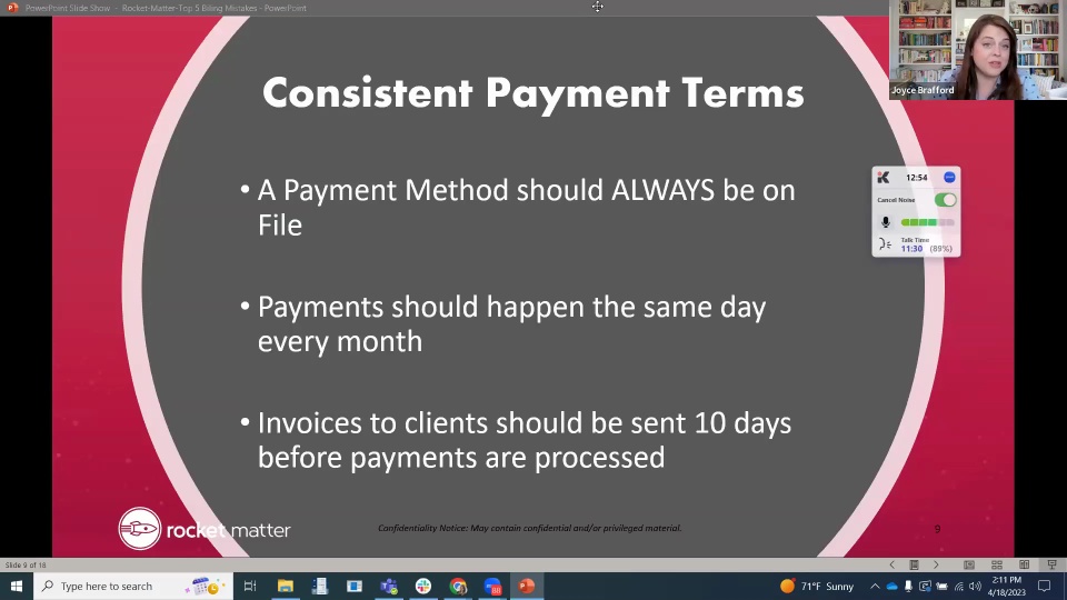 Thank You - The 5 Most Common Time & Billing Mistakes and How to Avoid Them