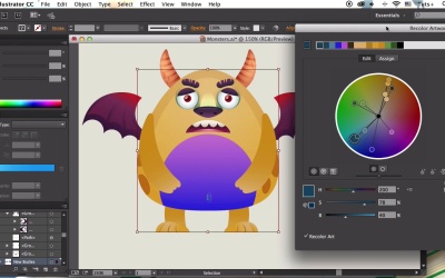 Cartoon Creature Design - Recoloring the Monsters
