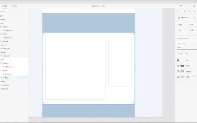 Responsive Design in Adobe XD - Emulating Flexible Width Columns
