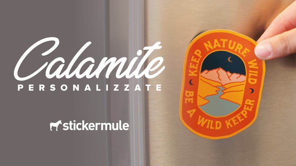 Calamite personalizzate | Calamite per frigo flessibili | Sticker Mule ...