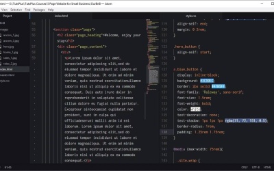 Build a Classic Five-Page Website - Code the Home Page