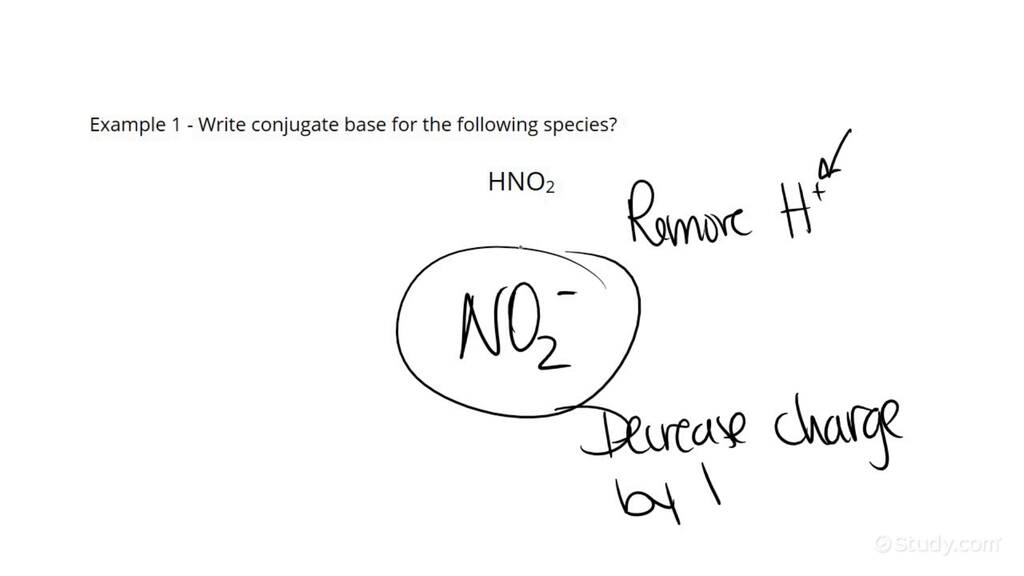 How to Determine the Conjugate Acid or Base | Chemistry | Study.com