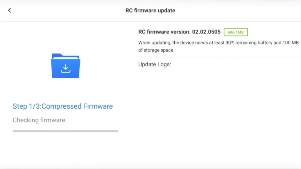 Remote Controller Firmware Update
