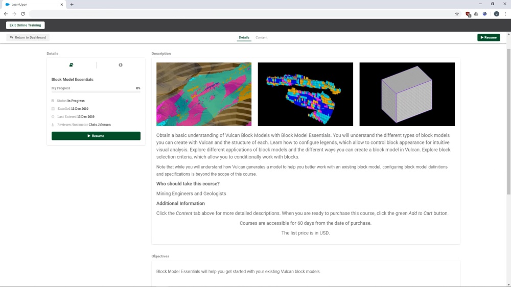 Maptek - Learn about the Block Model Essentials Online Training course