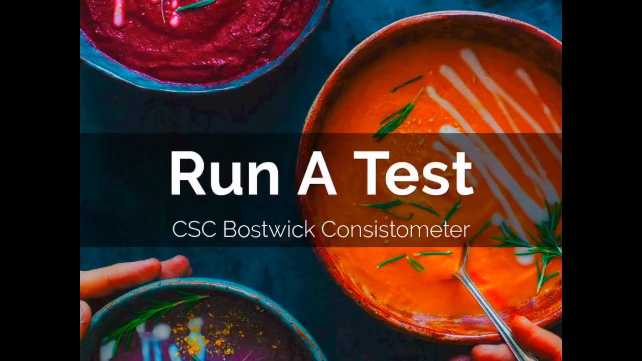 Video Run a Bostwick Test