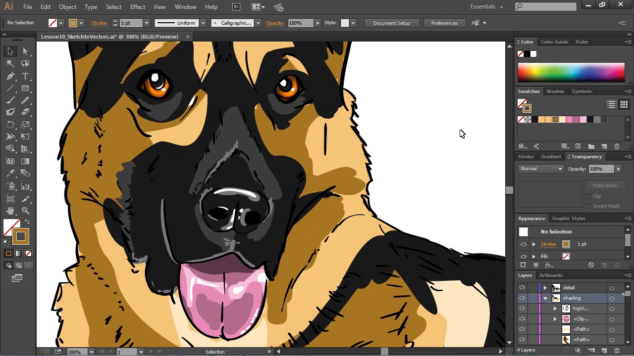 Digital Drawing 101: Drawing Animals - Add Clean Lines and Color to ...