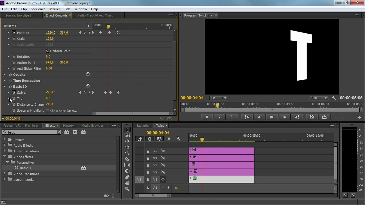 Special Effects in Premiere Pro - Advanced Title Animation