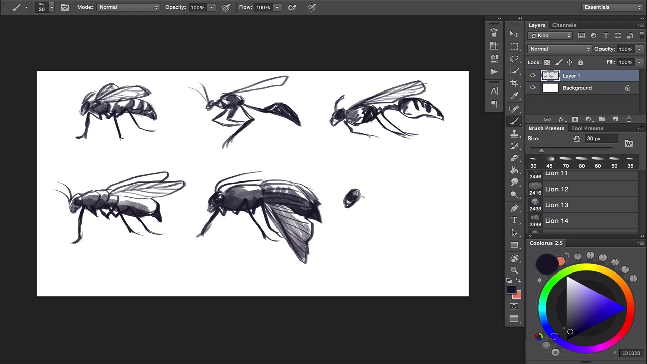 Mastering Animal Anatomy in Digital Painting - Insect Concept Prompt