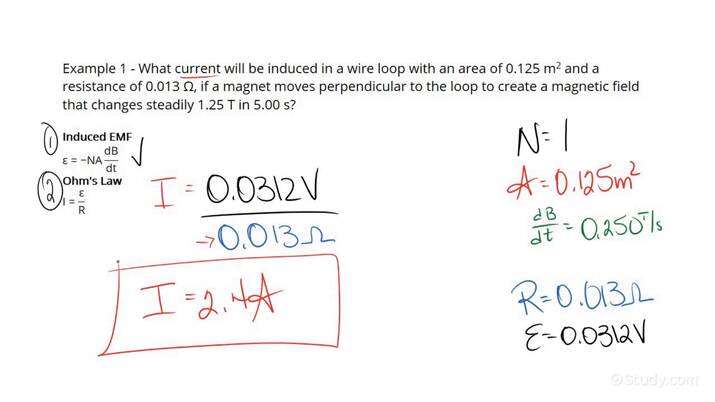 Solving Problems Involving Emf and Magnetic Field | Physics | Study.com