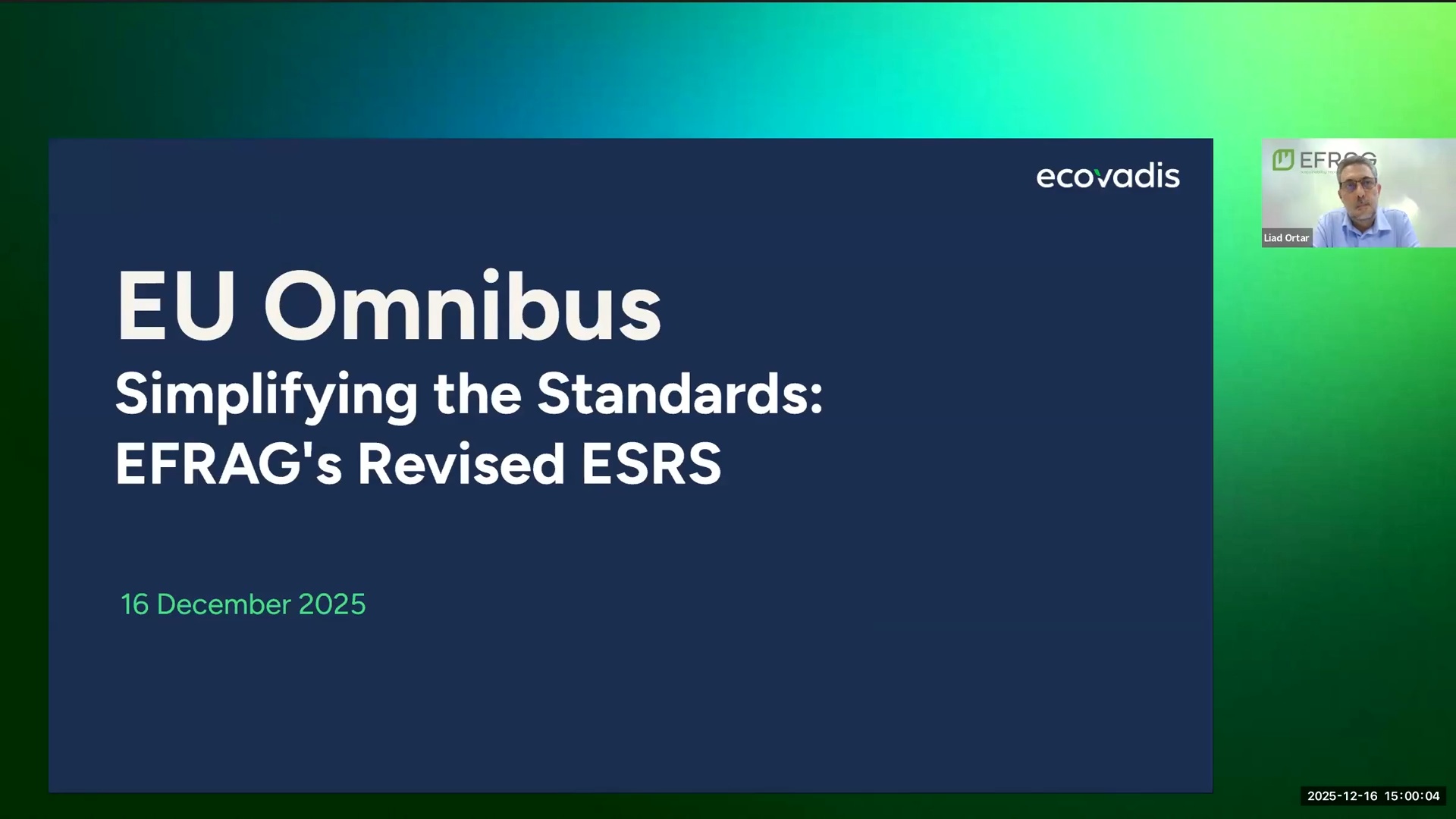 Simplifying the Standards: EFRAG's Revised ESRS | EcoVadis