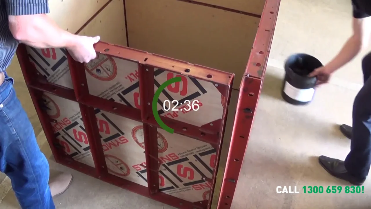 Steel-Ply Forming System: Plinth in Minutes!